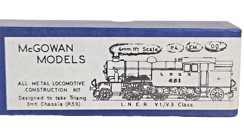McGowan Models OO 4mm LNER V1/V3 Class Tank Loco Body Kit for Tri-ang ...