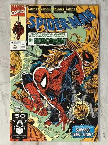 Spider-Man # 6, Ghost Rider, Todd McFarlane Story, Art & Cover (1991 ...