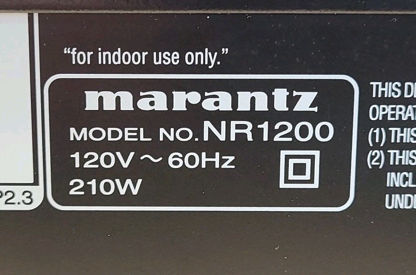 Marantz NR1200 2.1-Channel Network AV Receiver w/ Remote Bundle FOR ...
