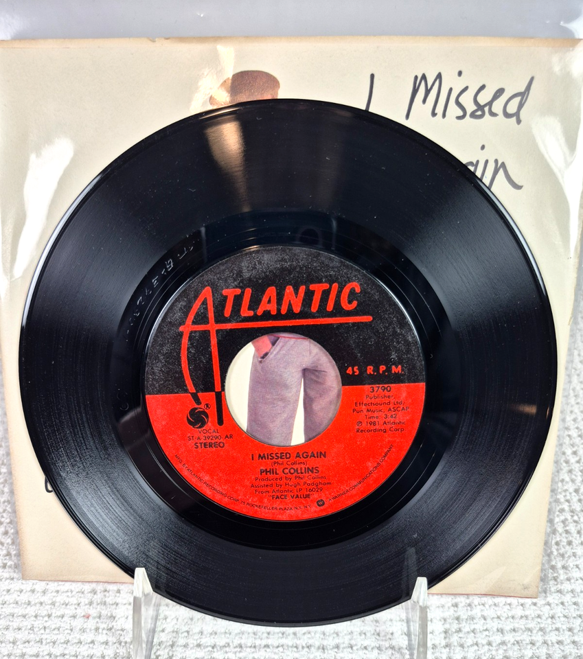 PHIL COLLINS I MISSED AGAIN I'm Not Moving 45 Atlantic 1981 | eBay