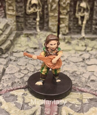 Linzi, Halfling Bard D&D Miniature Dungeons Dragons Kingmaker ...