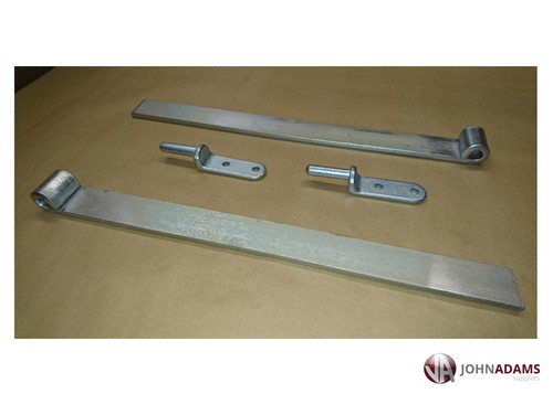 2 x Trailer Straight Hinge & Gudgeon Pin Tailgate Set Truck Tipper 18 ...