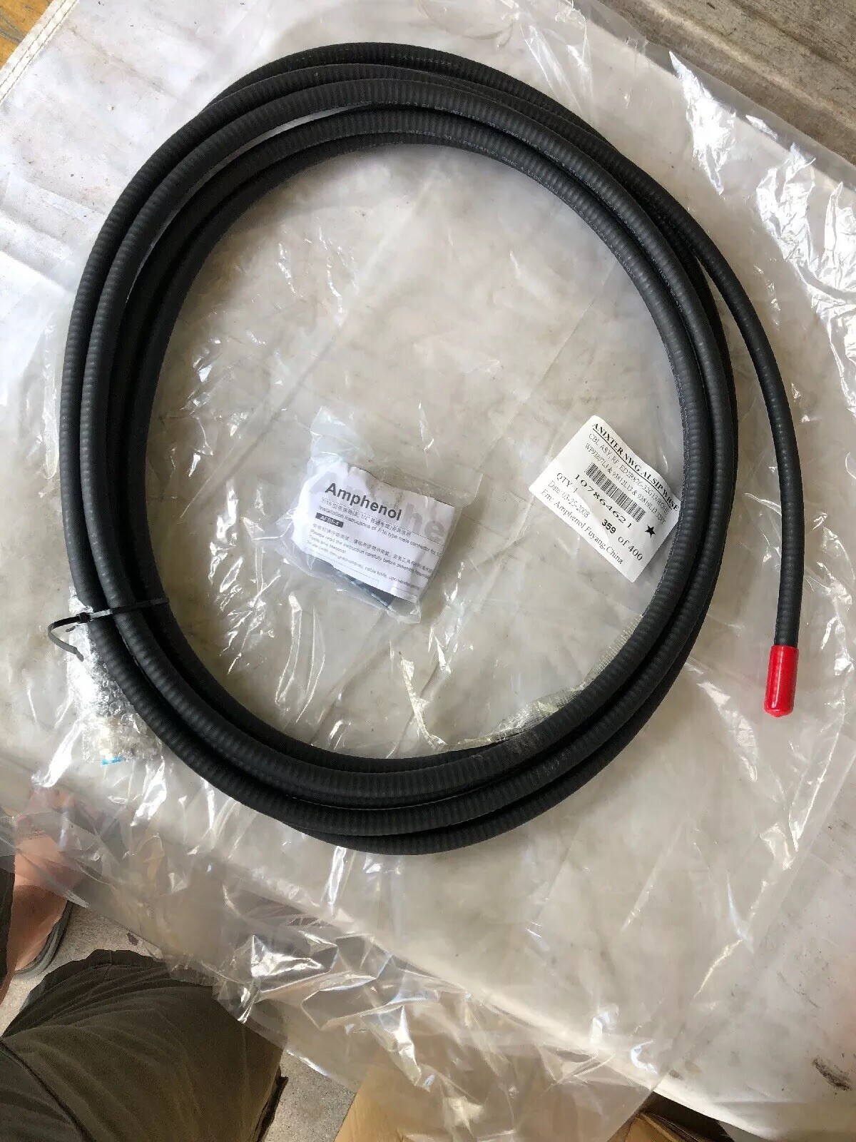 32ft Leoni FlexLine Super Flexible Coaxial Cable 1/2" R FRNC 50-Ohm N ...
