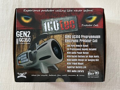Icotec GEN2 GC350 Programmable Electronic Predator Game Caller 24 Call ...