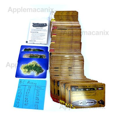 Pirates CSG Barbary Coast Partially Complete Card Set 110 of 132 (NO SR ...