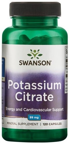 Potassium Citrate 99mg 120 Capsules Sang Pression Haut Absorption Pas ...
