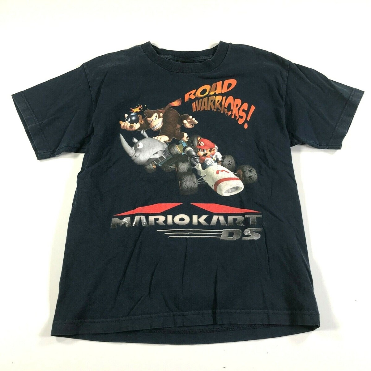 Mario Kart DS Shirt Boys Large Black Nintendo Tag Donkey Mario Kart DS Shirt Boys Large Black Nintendo Tag Donkey