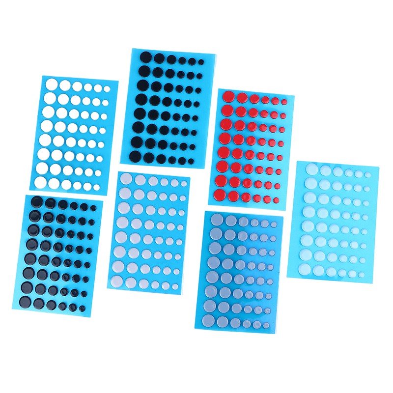 48Pcs Ultraglide Universal DIY Small Round Dots Mouse Silencer Feet ...