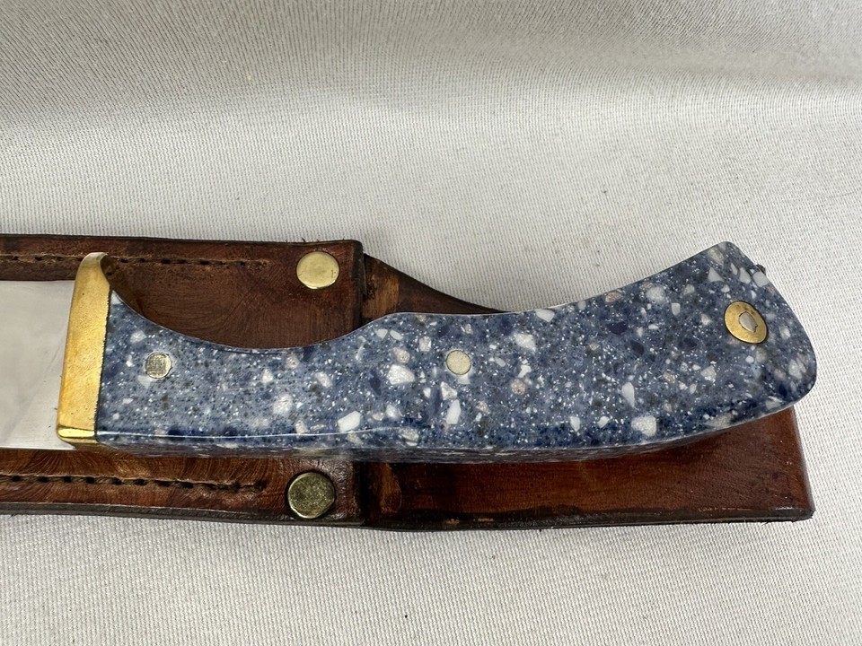 CUSTOM, STEVE JENNINGS, URBANDALE, IA #15909 Blue Handle Large Hunting ...