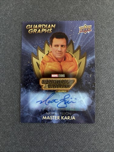 NATHAN FILLION MASTER KARJA AUTO 2024 GUARDIANS OF THE GALAXY VOL 3 GG ...
