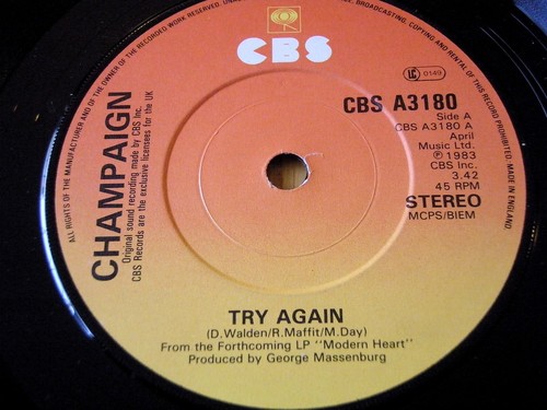 CHAMPAIGN - TRY AGAIN 7" VINYL (EX) | eBay