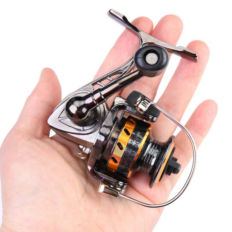 Mini Ice Fishing Reel 4.3:1 Left Right Handed Spinning Reel Freshwater ...