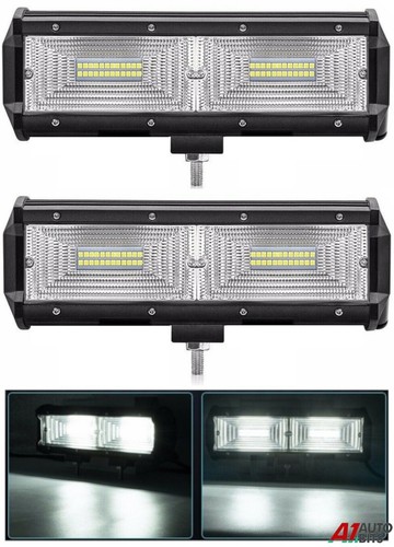 25.4cm 144w 12V 24v 48 LED Projecteur Lampe de Travail X2 Pour Tracteur ...