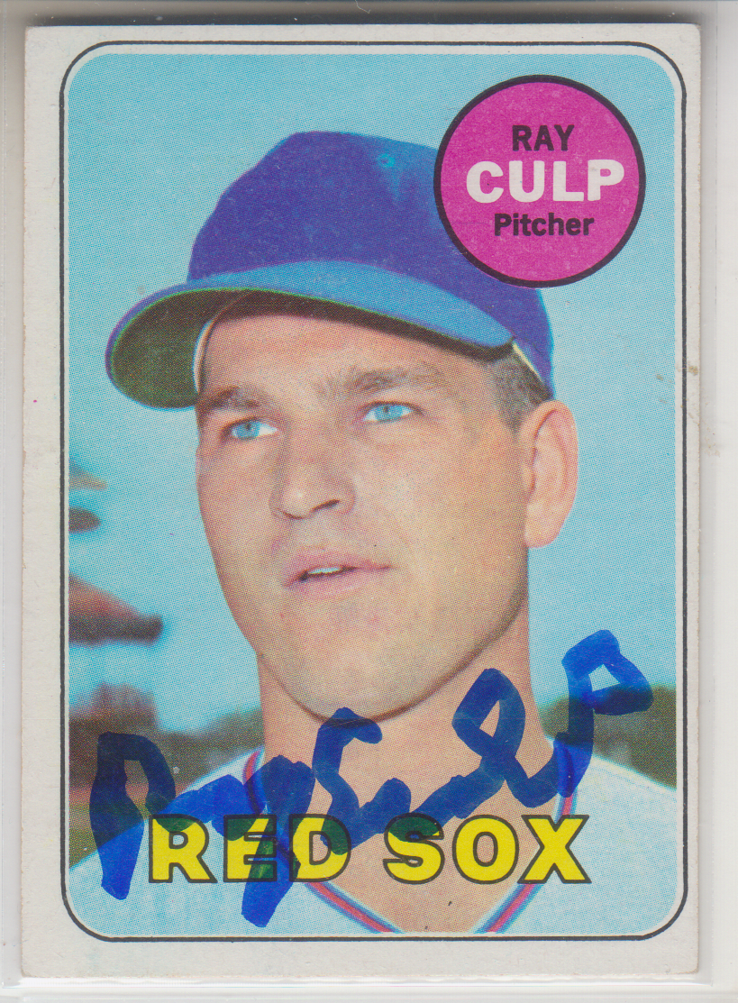 Autographed 1969 Topps Ray Culp - Red Sox | eBay