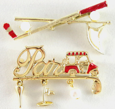 Lot 2 NOS DANECRAFT PAR GOLF CART w/ DANGLES & VTG GERRY'S GOLF GLUB ...