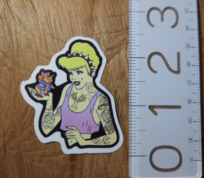 CINDERELLA Sticker PUNK PRINCESS Sticker Punk Sticker Cinderella Decal ...