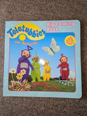 1998 Teletubbies Big Coloring Book The Butterfly Tear Out Pages Unused ...