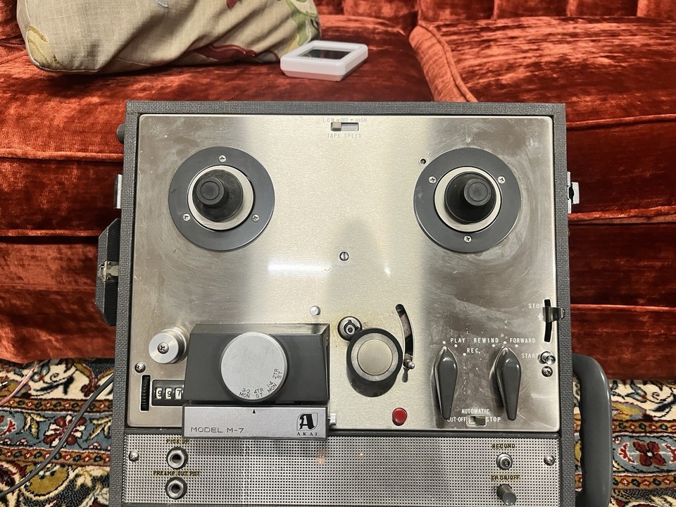 Akai Model M-7 1/4” tube tape recorder 1960s Please Read | eBay