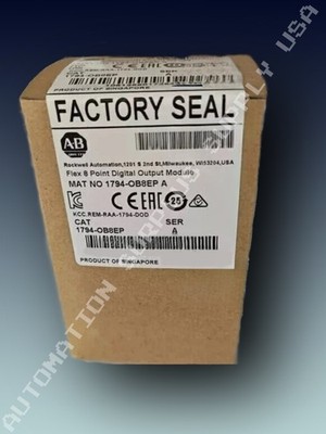 New Allen-Bradley Flex I/O 1794-OB8EP 24VDC 8pt. Fused Output w/1794 ...