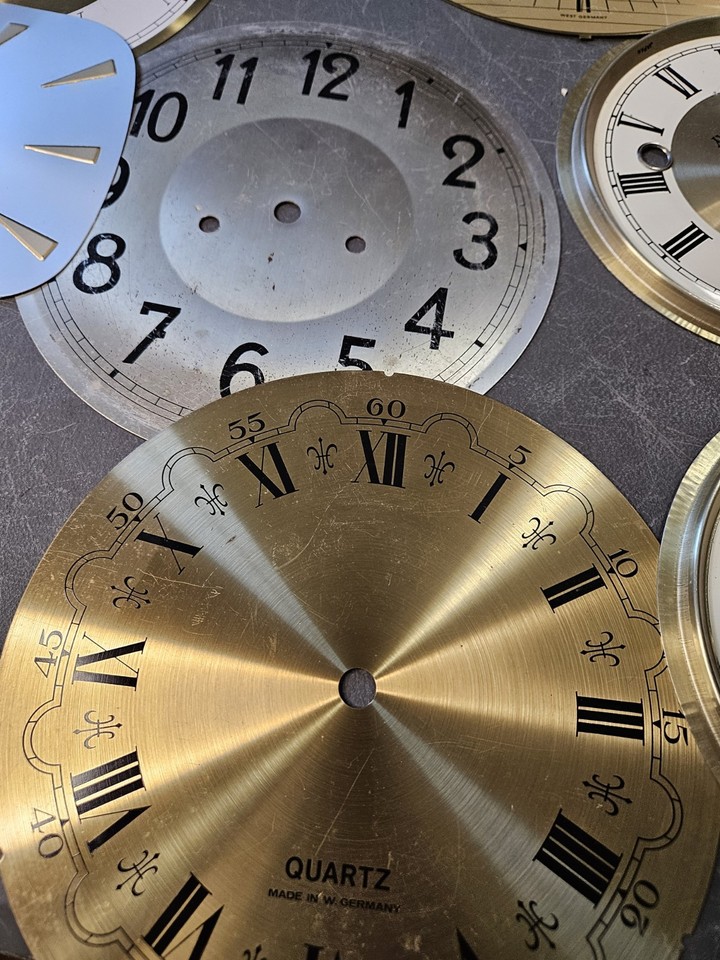 Replacement Clock Faces Big Lot Different Types & Sizes A Lot New | eBay