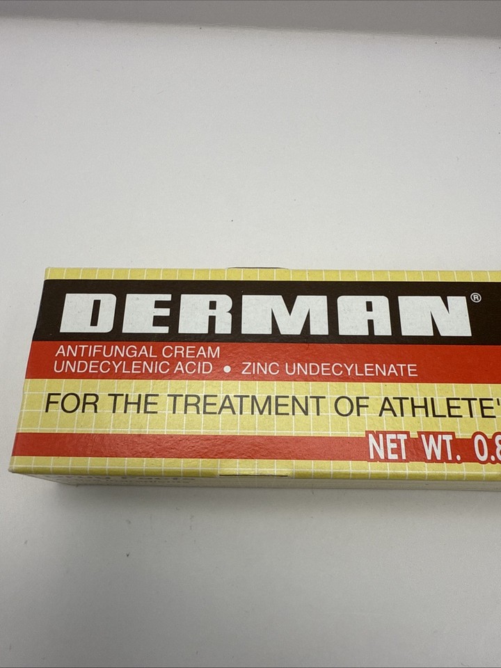 Derman Antifungal Cream 0.88 Oz Athletes Foot Undecylenic Acid Original ...