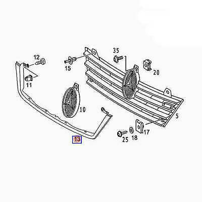 MERCEDES SPRINTER FRONT UPPER CENTRE GRILLE TRIM MOULDING 2000-2006 ...