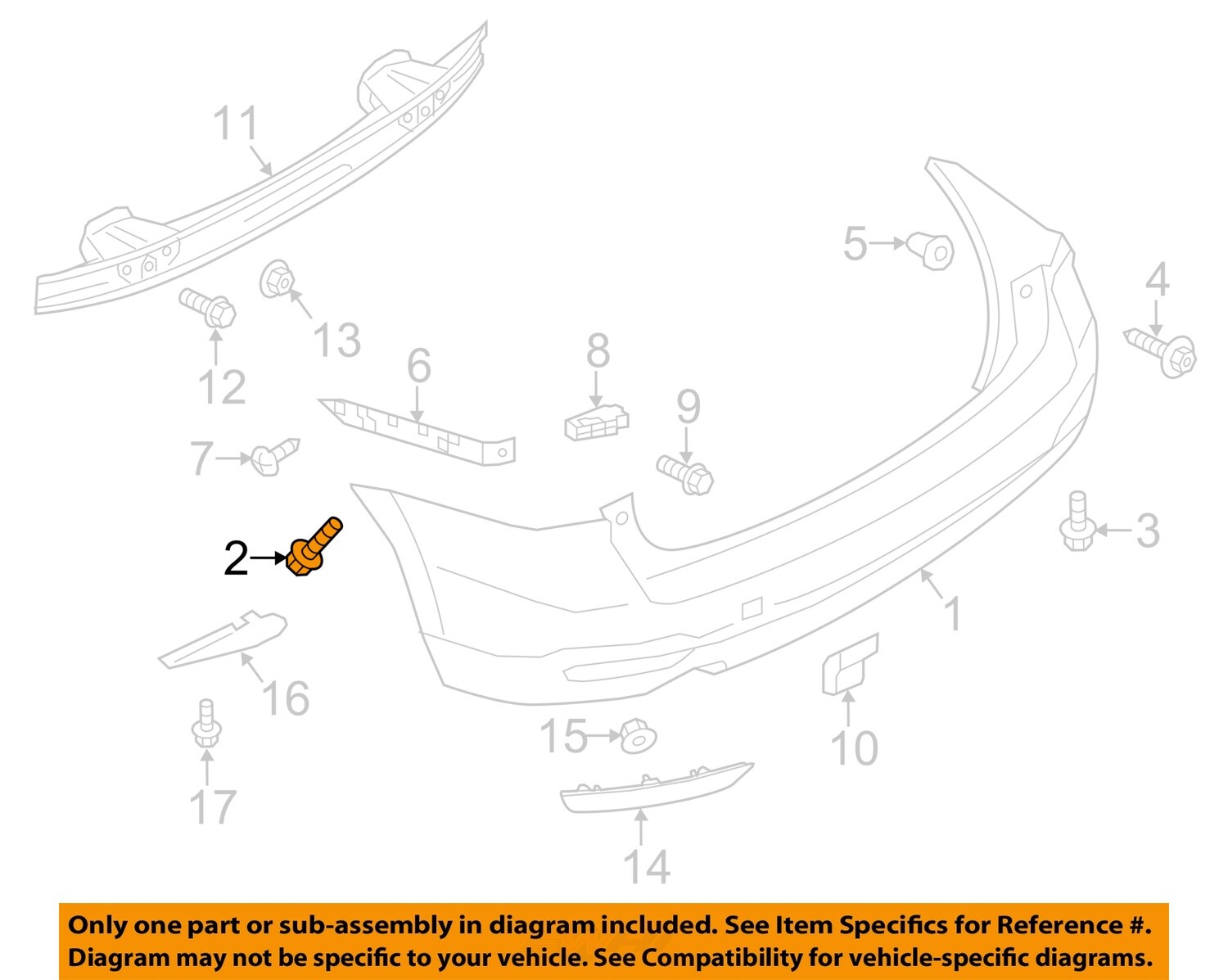 Subaru 909140062 Genuine OEM Factory Original Bumper Cover Clip for ...