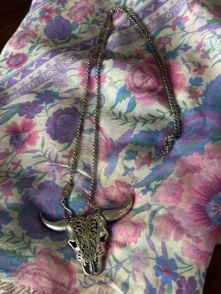 RARE VTG Spell & Gypsy Collective Buffalo Hunter Bullhead CHAIN ...