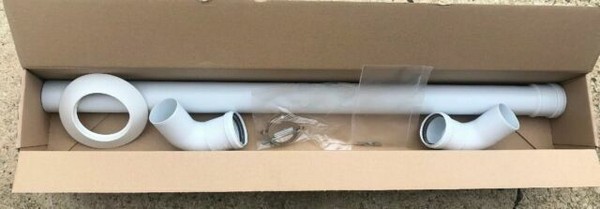 Alpha 6.2001200 CD Easy Flue Plume Management Kit White 1m 90° for sale ...
