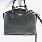 BCBG Purse Shoulder Bag Black with Golden Colour Hardware Polyvinyl ...