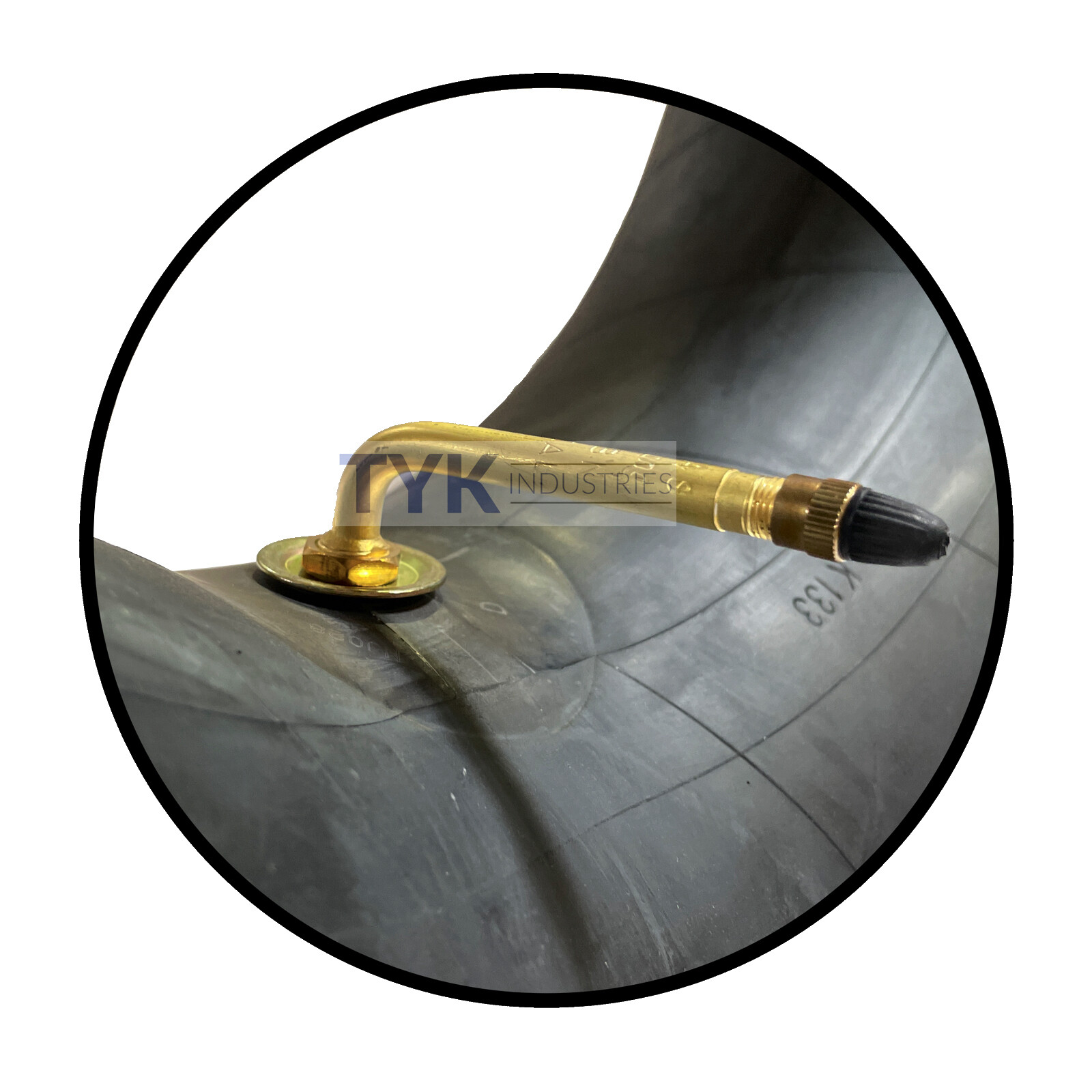 7.00-12, 7.00R12 Forklift Trailer Tire Inner Tube TR75A Valve Stem Bias ...