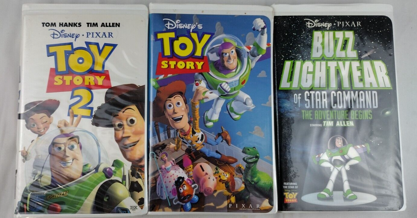 Toy Story , Toy Story 2 & Buzz Light Year Star Command Vhs Lot of 3 ...