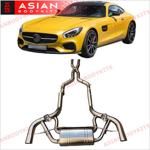 VALVED EXHAUST CATBACK MUFFLER for MERCEDES BENZ AMG GT / GT S 4.0 C190 ...