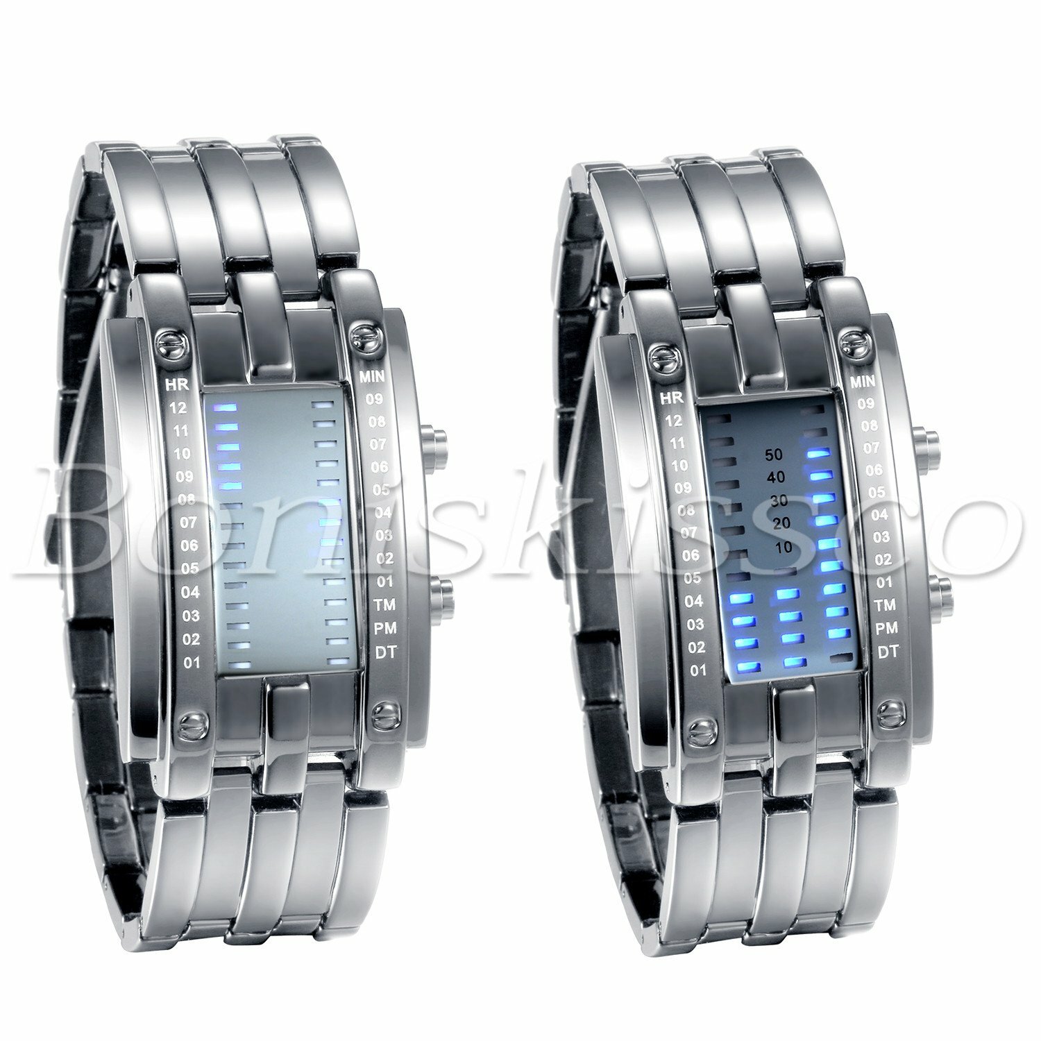 Men's Women's Binary Watches Luminous Sport Date Digital LED Couples ...