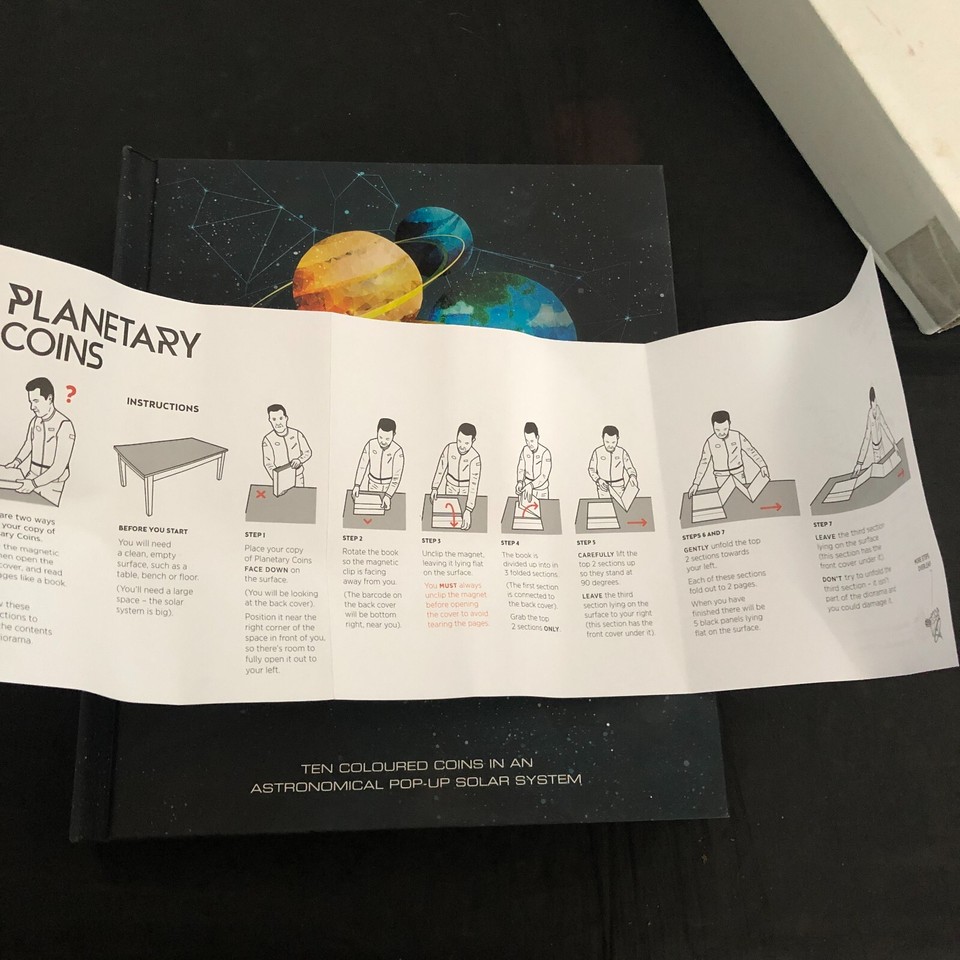 2017 PLANETARY COINS AUSTRALIA FULL 10 COIN SET POP-UP BOOK INCLUDES ...