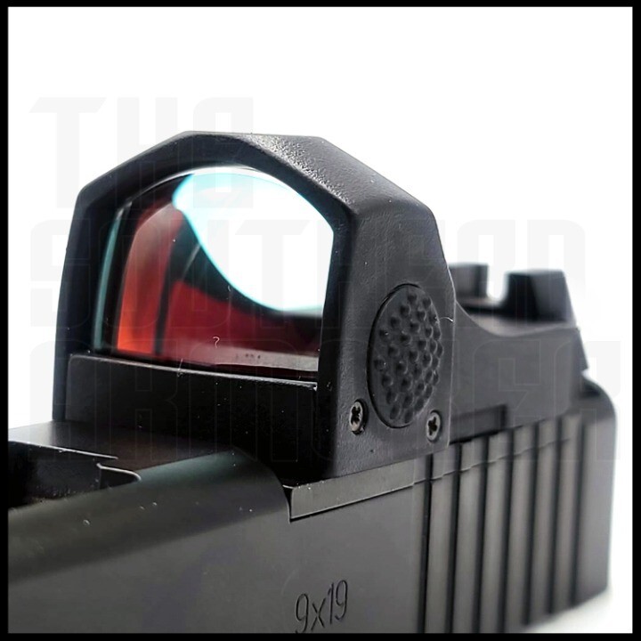 OPEN REFLEX RED DOT OPTIC SIGHT FOR GLOCK 01 ADAPTER PLATE 17 19 45 GEN ...