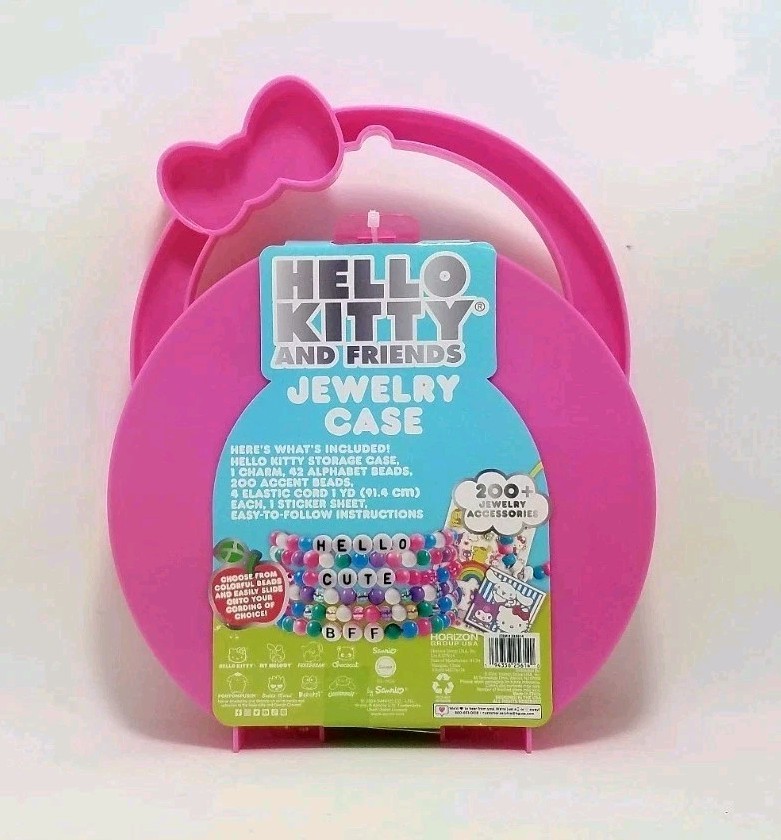 HELLO KITTY and friends JEWELRY MAKING KIT 200+ Accessories w/Case | eBay