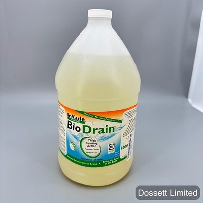 InVade Bio Drain 1 Gallon Probiotic Drain Cleaner Thick Coating Lemon ...