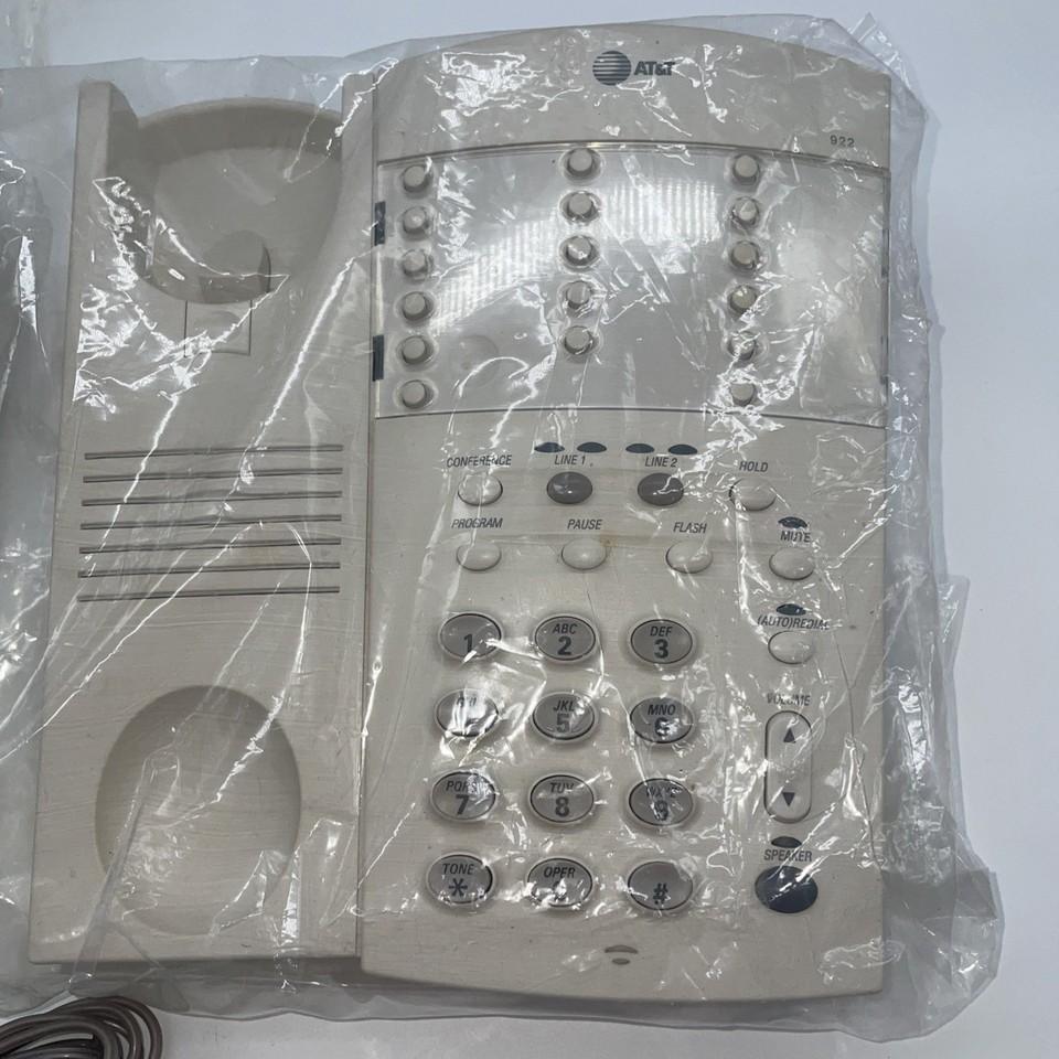 Vintage AT&T Speakerphone 922 Landline Office Corded Phone 1998 Two ...