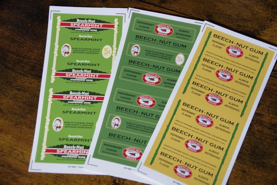 WW2 US chewing gum LABELS - musette bag wash roll Normandy 1944 | eBay