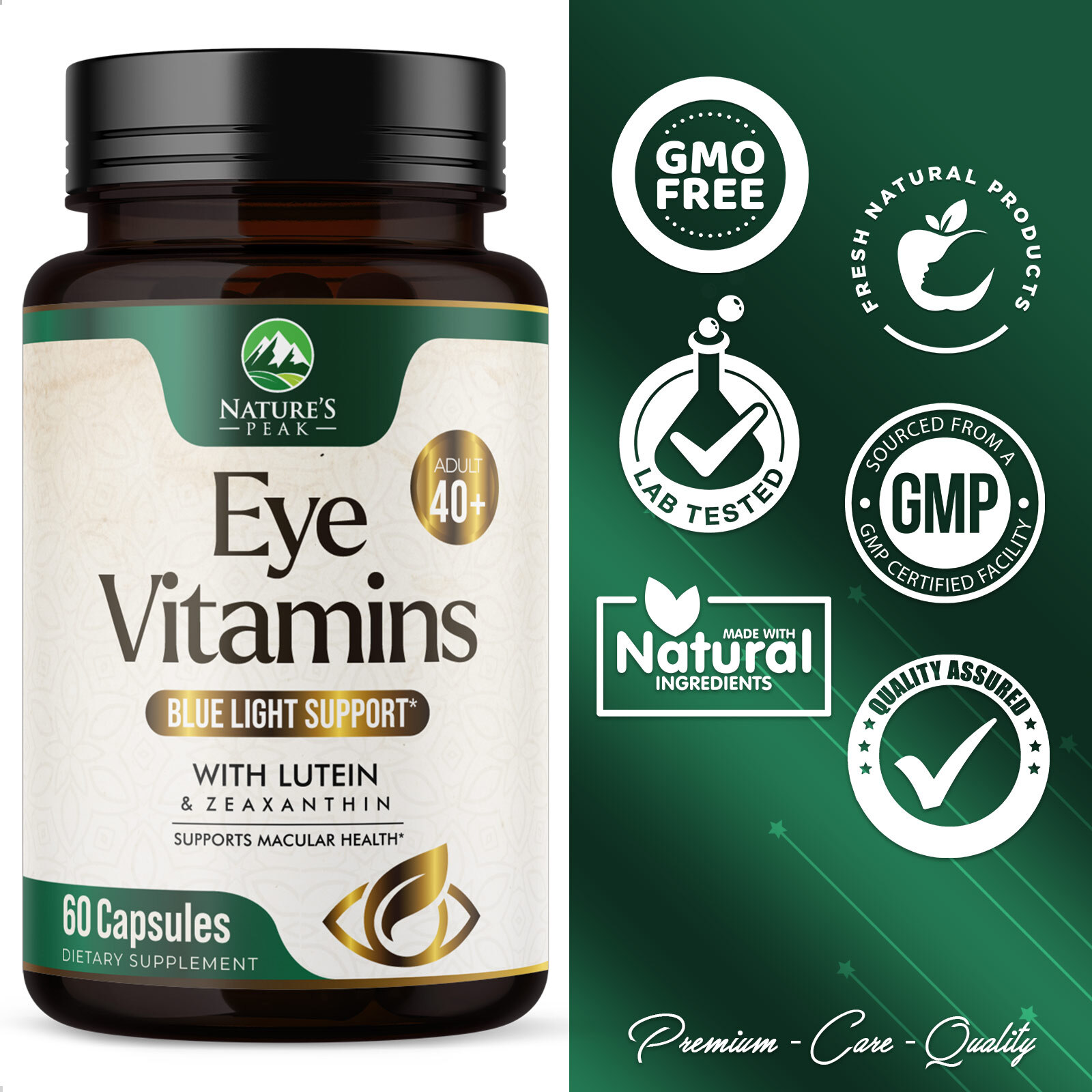 Eye Vitamin & Mineral Supplement Advanced Formula with Zeaxanthin - Eye ...