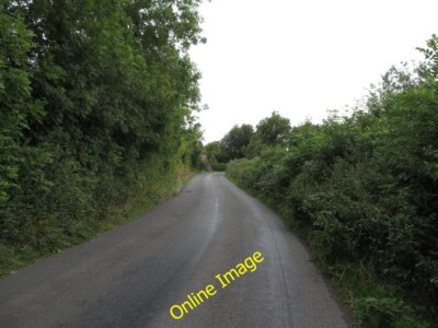 Photo 6x4 View NNE along the L3505 west of Roosky Cross Roads ...