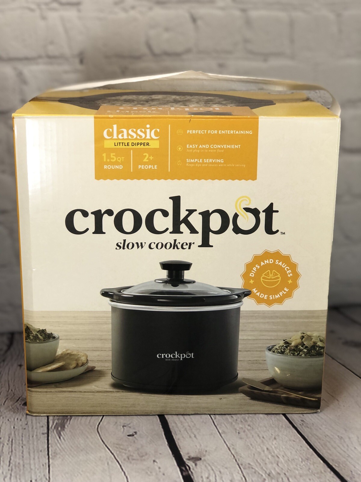 Crock-Pot Classic 1.5 Quart Round Manual Slow Cooker, Black NIB Not ...