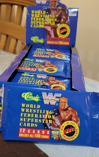 Classic Wwf Wwe World Wrestling Federation Trading Cards Wax Pack 1991 ...
