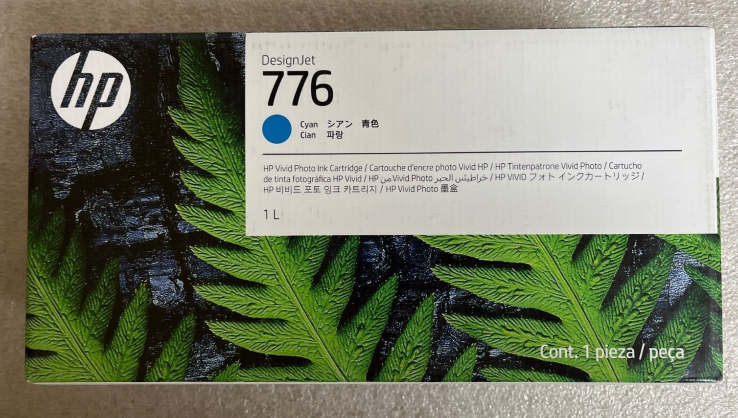 hp Design Jet 776 Cyan 1XB09A Exp 5/2025 Vivid Photo Ink Cartridge | eBay