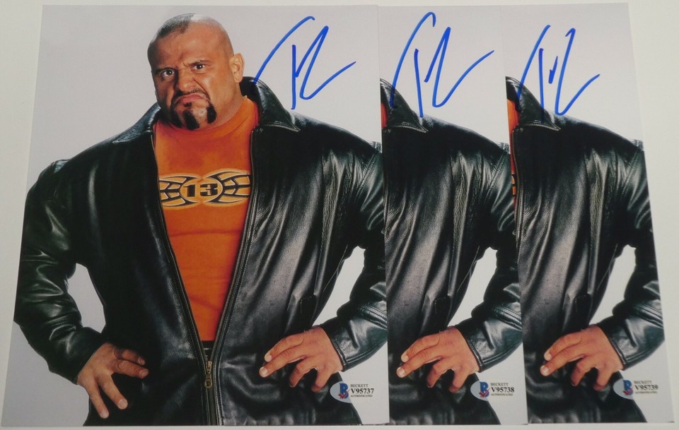 Taz Tazz Signed 8x10 Photo BAS COA AEW ECW TNA New Japan Pro Wrestling ...