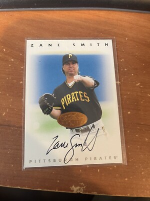 Zane Smith 1996 LEAF MLB SIGNATURE SERIES AUTOGRAPH CARD Pirates AUTO ...