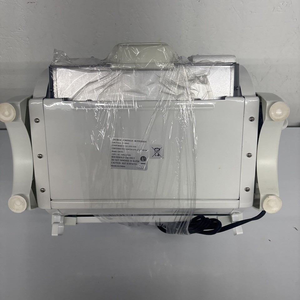 George Foreman Jr Rotisserie Roaster Cooker GR82B Cook Lean - Tested ...