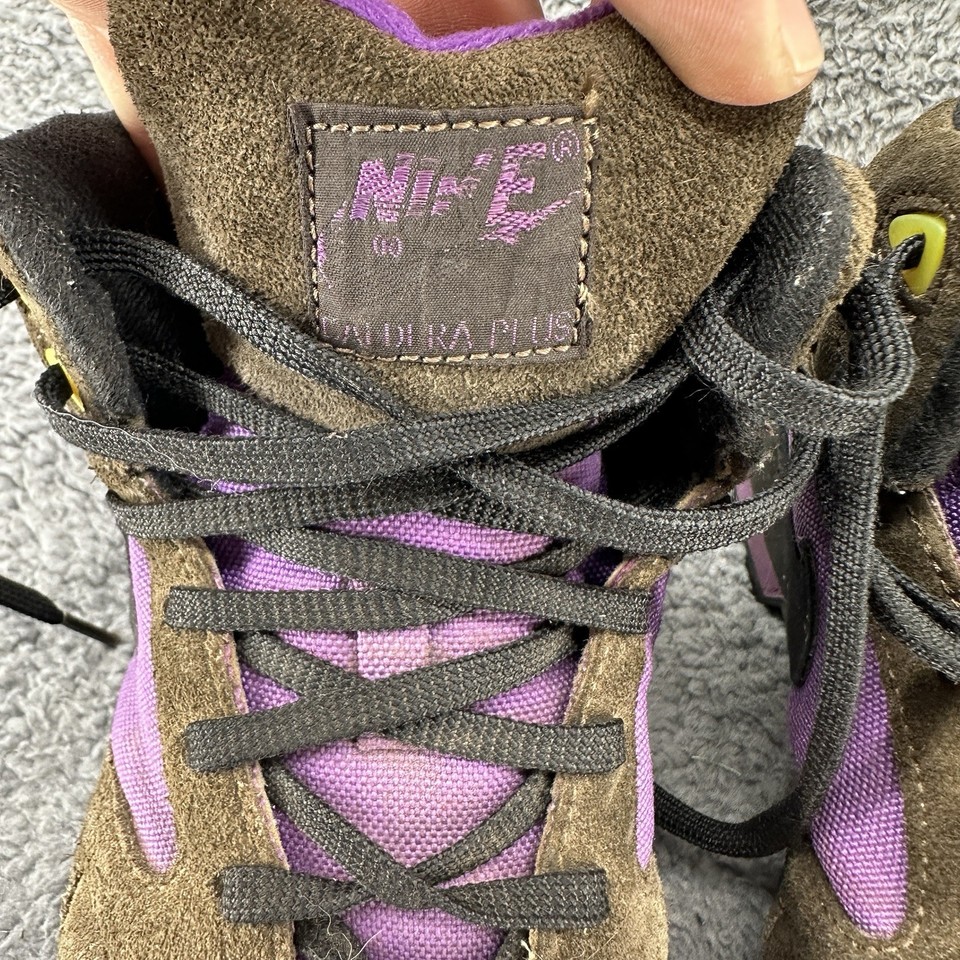 VTG 90s Nike Womens Size 9 920204 Caldera Plus Purple Brown Suede ...