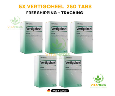 5xVertigoheel 5x50 Tabs, Homeopathic - dizziness, nausea, vertigo+FREE ...
